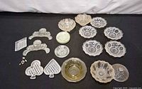 Lot of vintage pressed glass small dishes | Maxsold