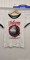 Volcom women's medium graphic ringer T-shirt | Maxsold