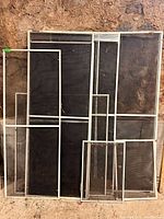Window screens, assorted sizes, 12 pieces | Maxsold