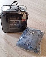 Hotel Collection gray mattress pad and queen sheet set | Maxsold