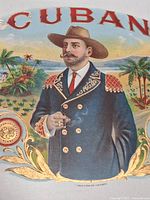 Cuban cigar box label lithograph | Maxsold