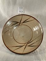 Roger Painter Stoneware Bowl 12.5" | Maxsold