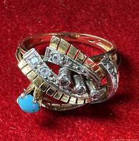 Antique Victorian 14K gold ring with diamonds | Maxsold