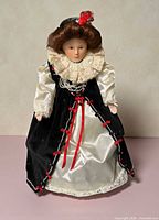 Franklin Heirloom Queen Elizabeth I porcelain doll with stand, tag, COA ...