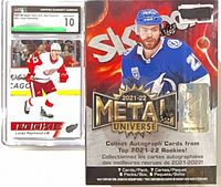2021-22 Lucas Raymond CGC 10 Rookie Card & Sealed Skybox Metal Universe ...