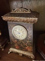 Floral Patterned Decorative Desk Clock | Maxsold