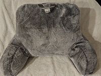 UGG Grey Plush Backrest Pillow | Maxsold