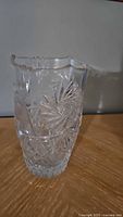 Crystal Pinwheel Vase 8" | Maxsold