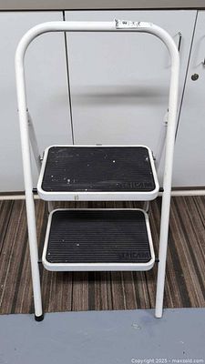 Tricam two-step folding metal step stool | Maxsold