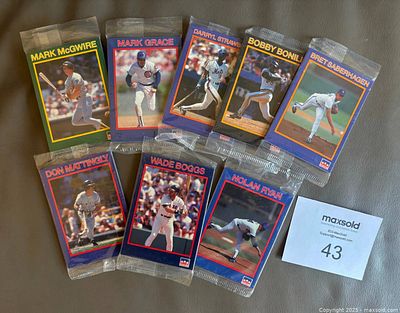 1990 Long John Silver's Superstar Baseball Cards 8 Sealed Packs | Maxsold