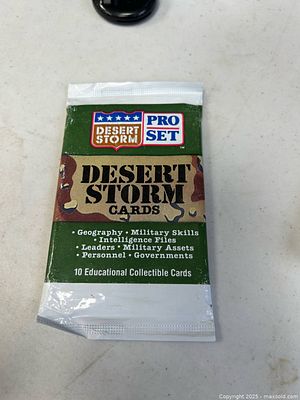 Pro Set Desert Storm unopened trading card pack | Maxsold