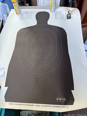 Vintage RCMP Silhouette Target Chart | Maxsold