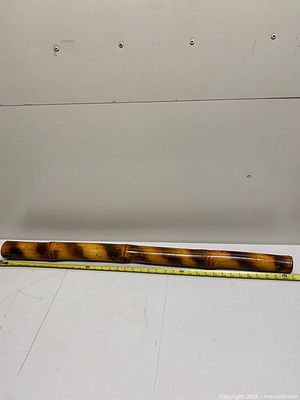 Burnt bamboo staff 36" | Maxsold