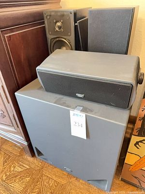 Vintage a/d/s/ speakers and MS3 amplified subwoofer system | Maxsold