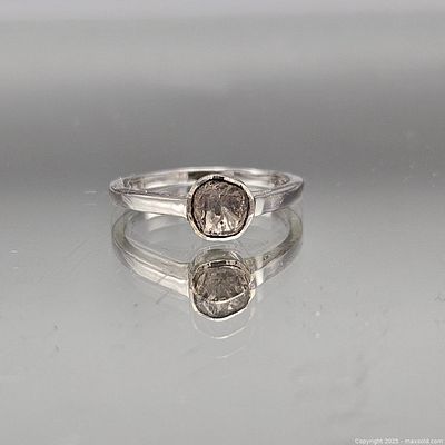 Sterling silver bezel ring size 8 | Maxsold