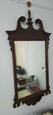 Chippendale Mahogany Wall Mirror 22x47x2 | Maxsold