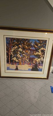 Lawren Harris signed numbered print "Sunday Morning" | Maxsold