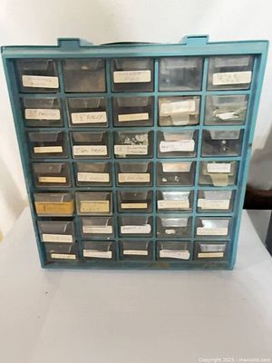 30-drawer small parts cabinet | Maxsold
