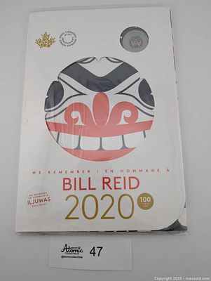 2020 Royal Canadian Mint We Remember Bill Reid uncirculated coin set ...