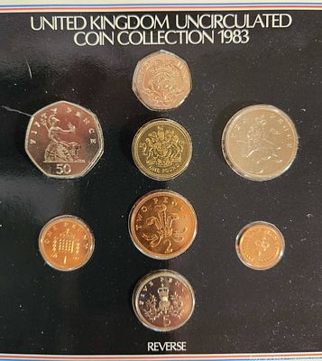 1983 United Kingdom Uncirculated Coin Set | Maxsold