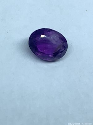 Deep Purple 6.66ct Oval Amethyst Gemstone | Maxsold