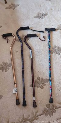 Adjustable Aluminum Walking Canes Assorted Handles | Maxsold