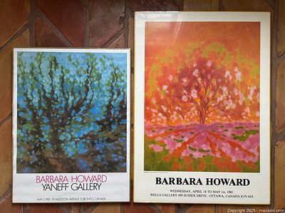 Barbara Howard exhibition poster pair | Maxsold