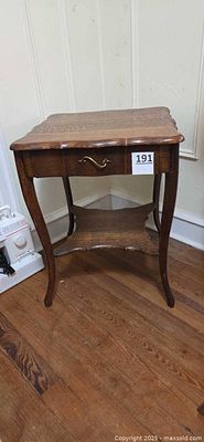 Antique Tiger Oak Two-Tier Parlor Table | Maxsold