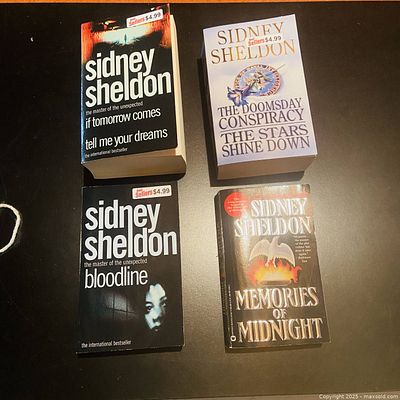 Sidney Sheldon paperback novels, 4 books, 6 titles | Maxsold