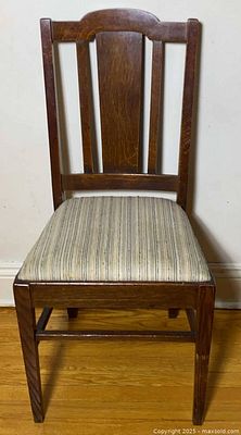 Solid Oak Mission-Style Side Chair | Maxsold