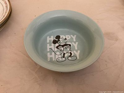 Disney Mickey Mouse Happy Dog Bowl | Maxsold