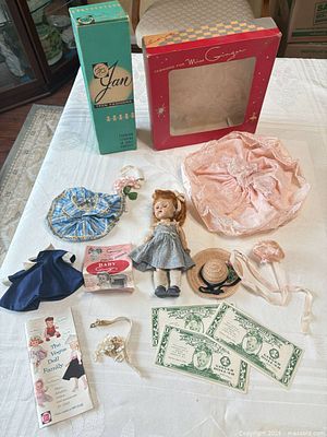 Vogue 8" Ginger doll with outfits, boxes, ephemera | Maxsold