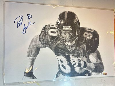 Rod Smith autographed limited edition Denver Broncos lithograph 11x14 ...