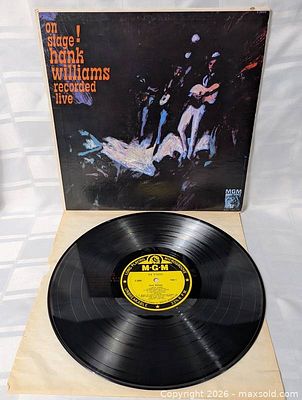 Hank Williams "On Stage!" Recorded Live LP | Maxsold