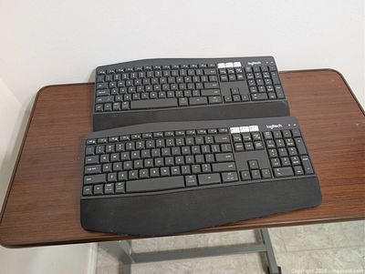 Logitech K850 ergonomic wireless keyboards x2 | Maxsold