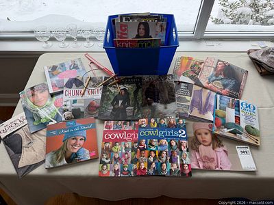 Knitting pattern books magazines & needles | Maxsold