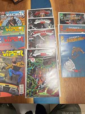 DC Viper 1-4, ShadowHawk 1-4, Images of ShadowHawk 1-3 comics | Maxsold