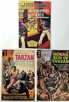 Classics Illustrated Midshipman Easy, Tarzan #206, Korak #44 Comics ...