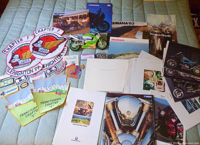 Motorcycle Gold Wing Patches & Vintage Brochures | Maxsold