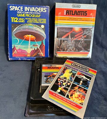 Sealed Atari Space Invaders & Imagic Atlantis Game Lot Atari 2600 | Maxsold