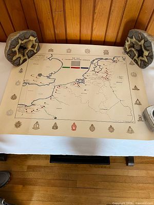 World War II 3rd Canadian Infantry Division Map | Maxsold