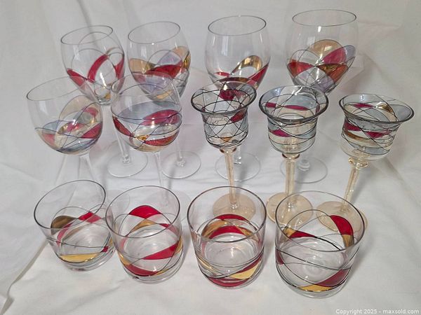 Vintage Euroglass Milano Mosaic glassware | Maxsold