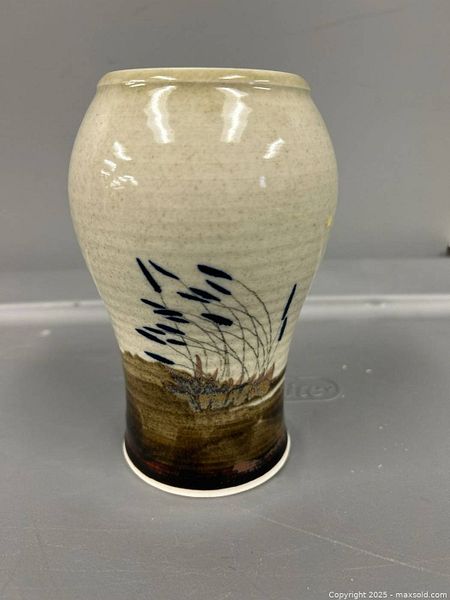 Small glazed stoneware vase signed Joseph Panacci | Maxsold