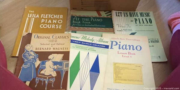 Vintage Piano Method & Sheet Music Books | Maxsold