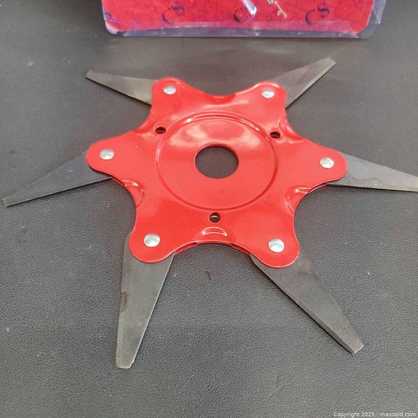 Steel Trimmer Head With Six Double-Sided Blades | Maxsold