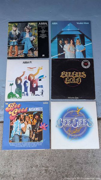 ABBA & Bee Gees 12-inch Vinyl LPs, 6 | Maxsold
