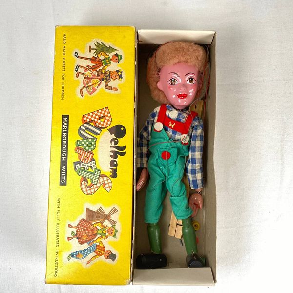Vintage Pelham Puppets Hansel marionette with original box | Maxsold