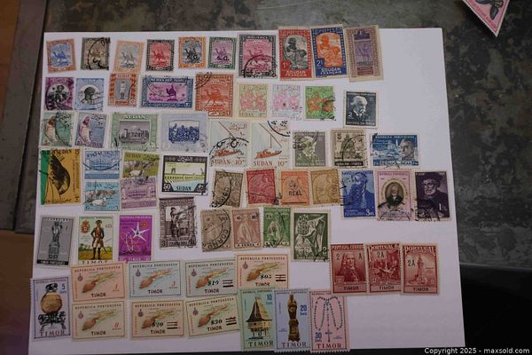 8 stock cards worldwide postage stamps | Maxsold