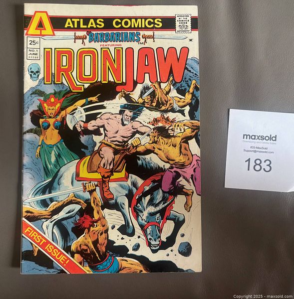 1975 Atlas Comics Barbarians Featuring Iron Jaw #1 | Maxsold
