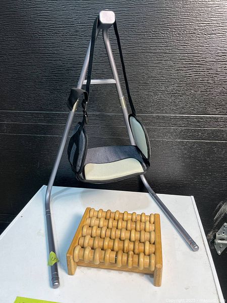 Cervical neck traction sling and foot roller | Maxsold